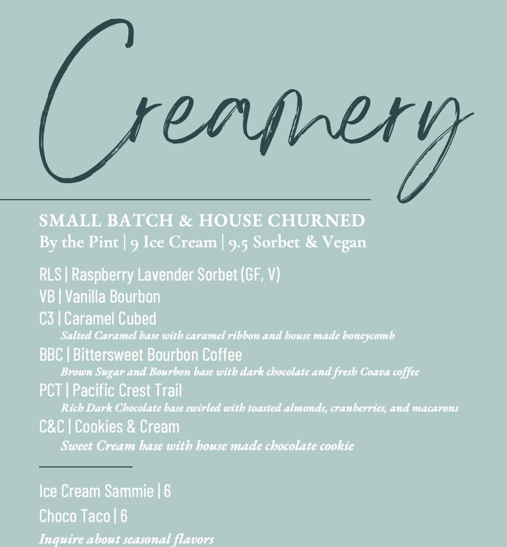Menus Ethos Bakery